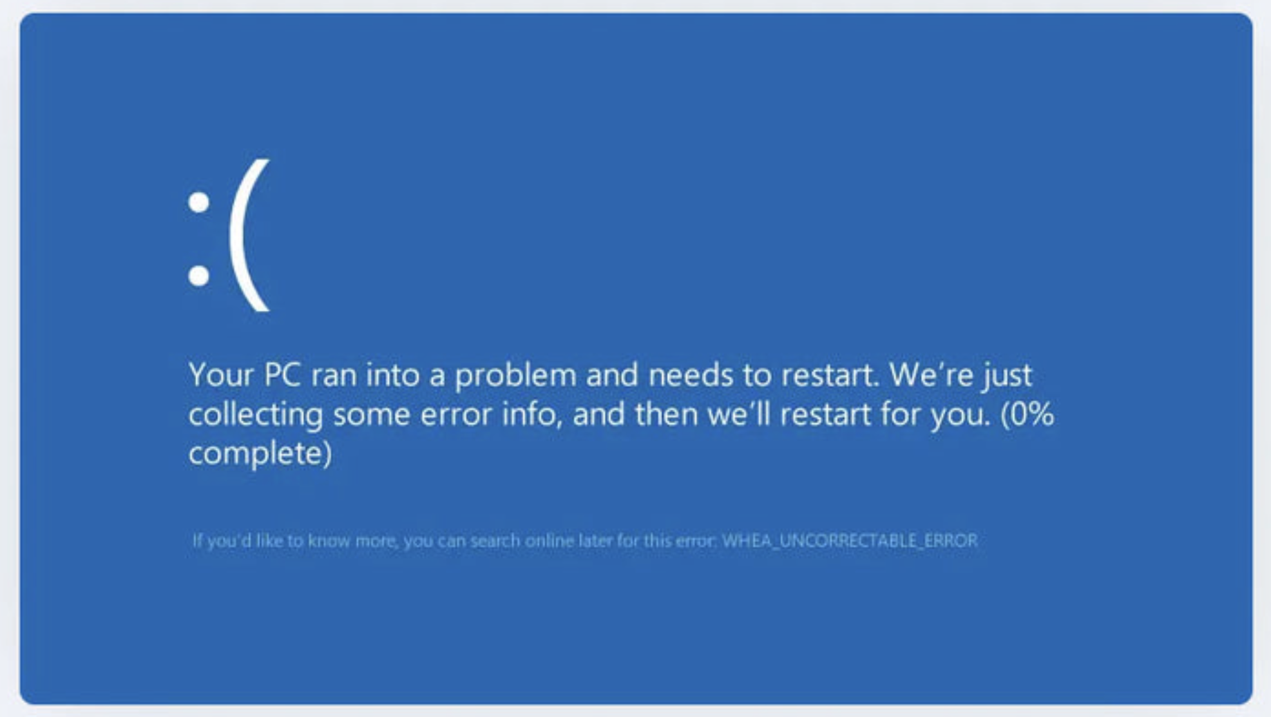 Easy Fixes for the WHEA Uncorrectable Error in Windows